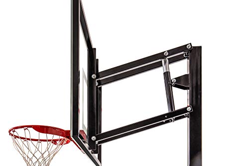 Goalsetter Elite Plus 54β Tempered Glass Backboard In-Ground Basketball Hoop - HD Breakaway Rim, Black (TS44154G3)