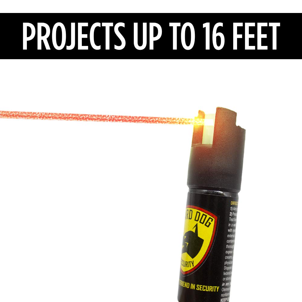 Guard Dog Security 3-in-1 Pepper Spray - Tear Gas and UV Marker Dye β 16β Spray Range