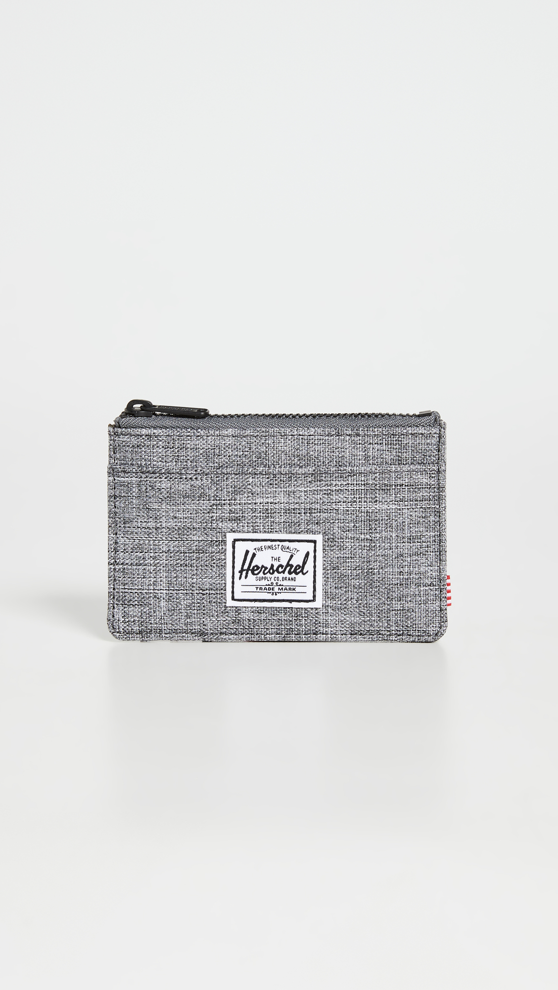 Herschel mens Oscar Rfid Zip Wallet, raven crosshatch, One Size US