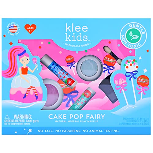 Klee Naturals Luna Star Naturals Klee Kids 4 PC Makeup Up Kits with Compacts (Enchanted Fairy) (Cake Pop Fairy)