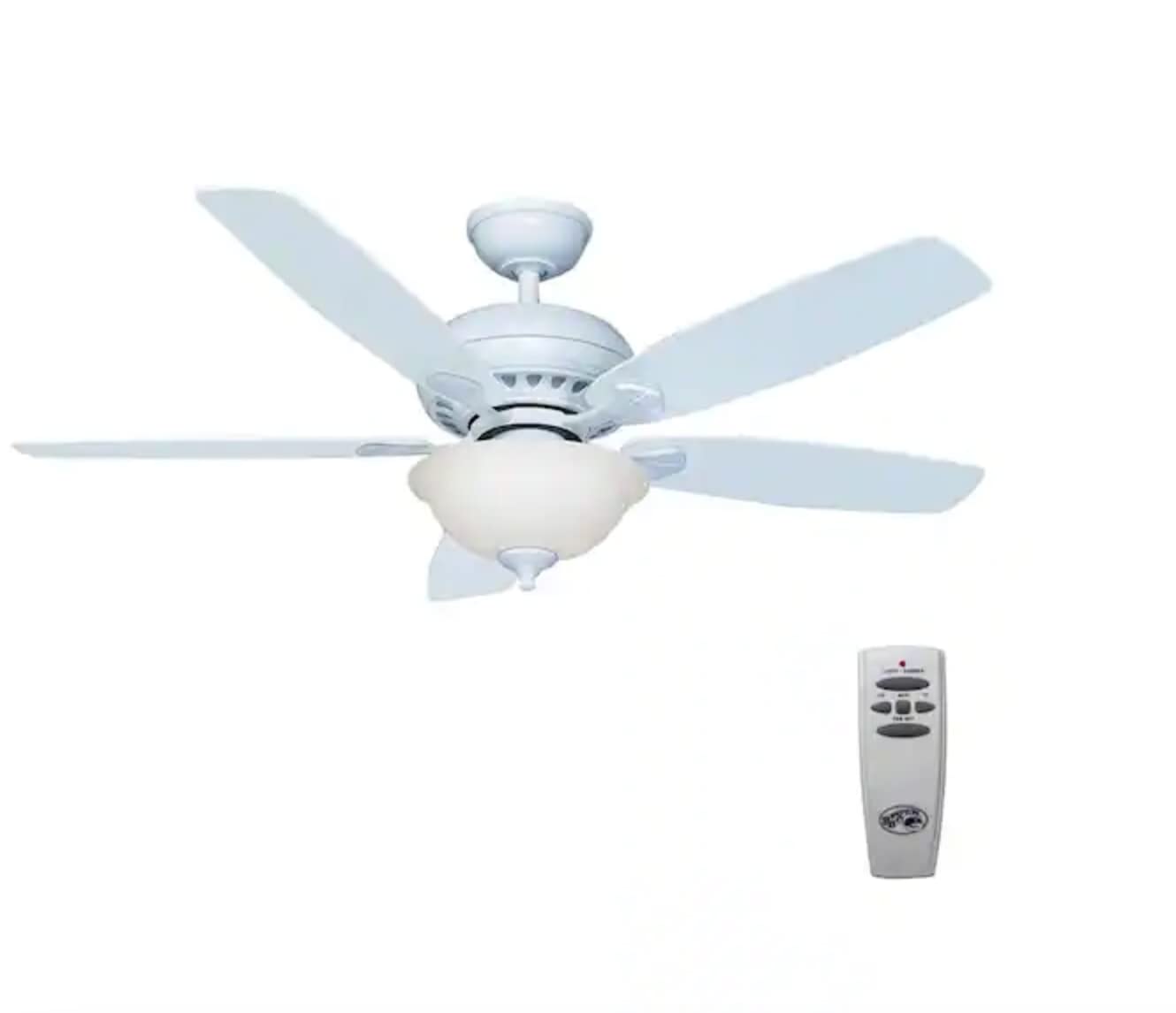 Hampton Bay 52372 Southwind 52" Led Indoor Matte White Ceiling Fan W/Light Kit