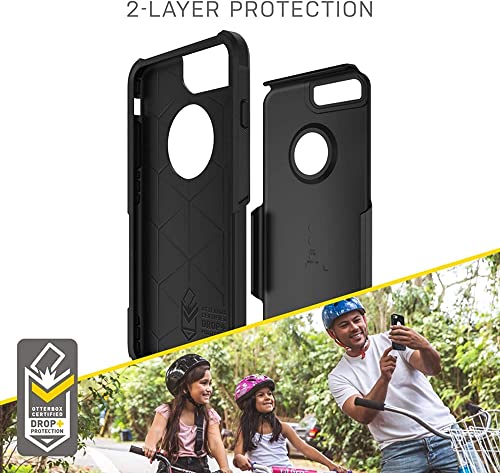OtterBox Commuter Series Case for iPhone 8 Plus & iPhone 7 Plus (ONLY) - (Not Compatible with Other iPhone 7/8 Models) - with Screen Protector - Bundle Packaging - Ballet Way (Pink Salt/Blush)