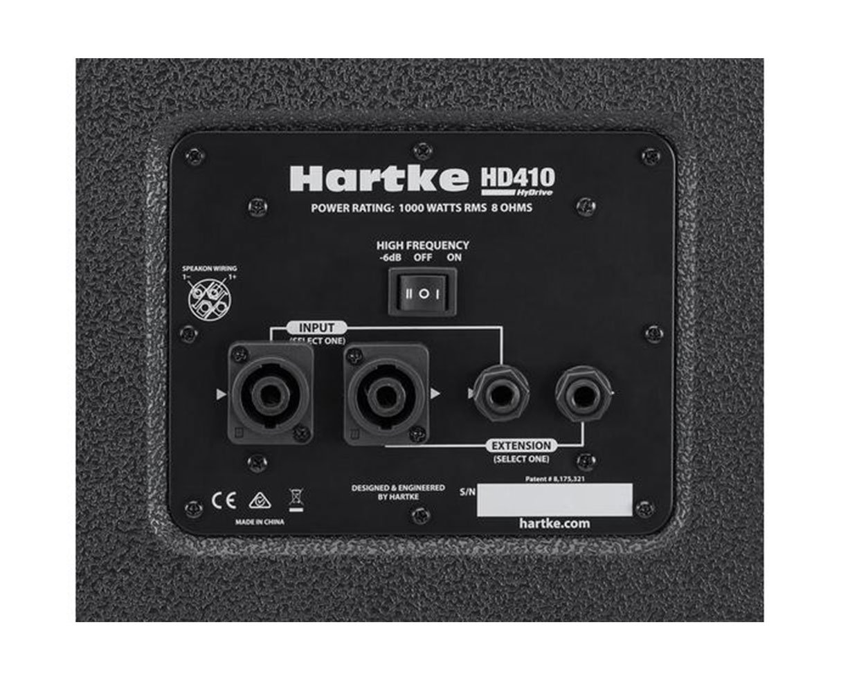 Hartke HyDrive HD410 1,000-Watt 4x10 Inches Bass Cabinet