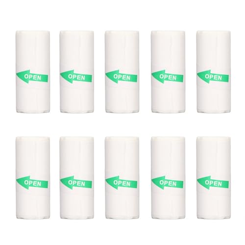 Thermal Printer Paper 10 Rolls Mini Printing Paper Label Photo Notes Self Adhesive Sticker with Colorful Decoration Effect Decorated Picture DIY Application for Work Study Travel