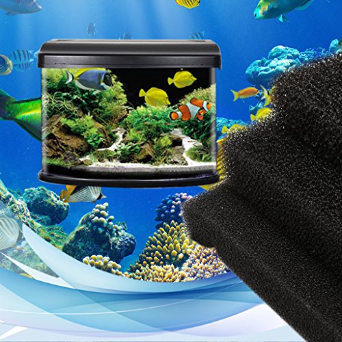 Thereisno Aquarium Filter Media Biochemical Cotton Sponge Pad Replacement Filter Foam 20x20x0.8 Inches Cut to Fit High Porosity Mesh Sieve