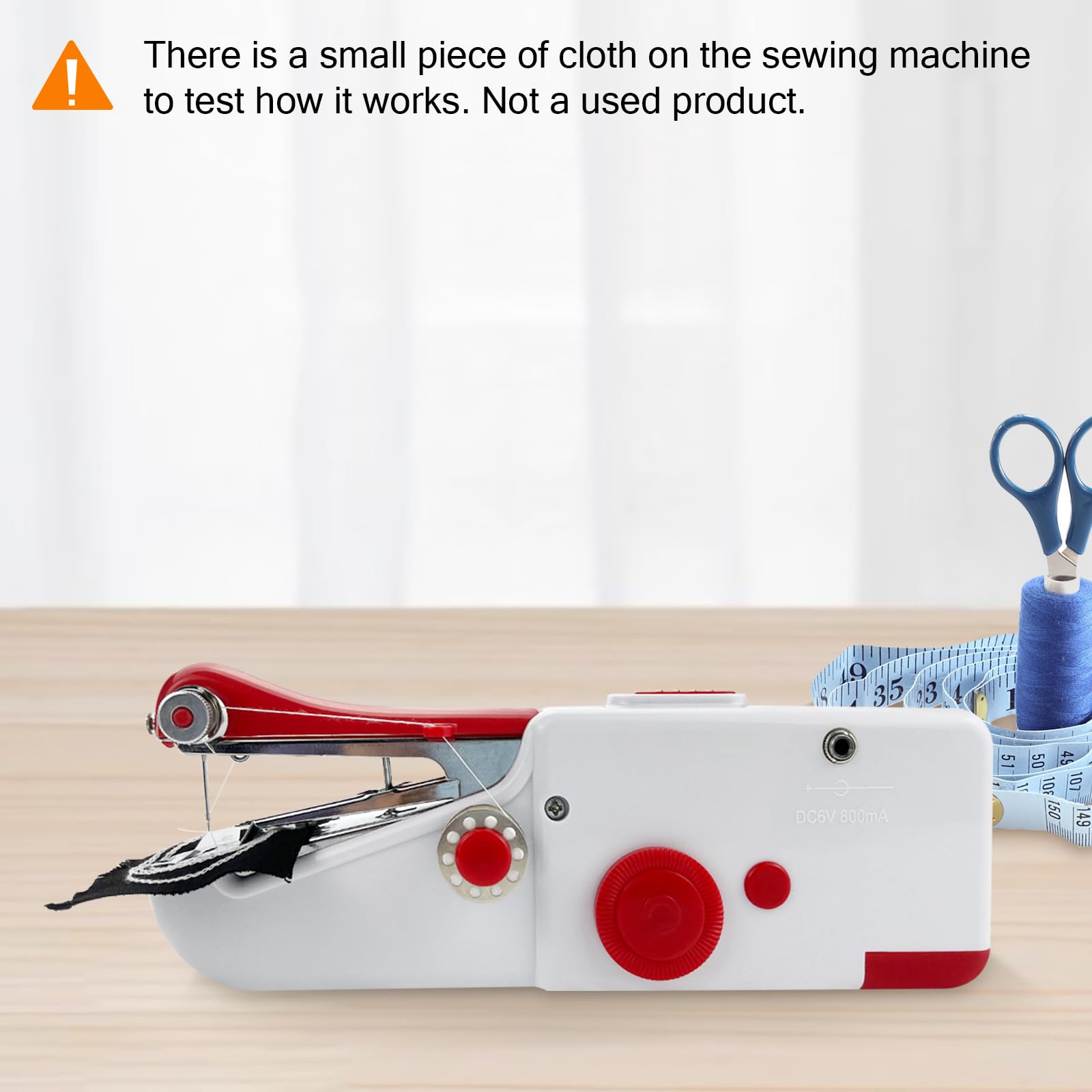 Handheld Sewing Machine, Mini Sewing Machine for Quick Stitching, Electric Portable Sewing Machine for Beginners, Hand held Sewing Device for DIY, Fabrics, Clothes, Home and Travel