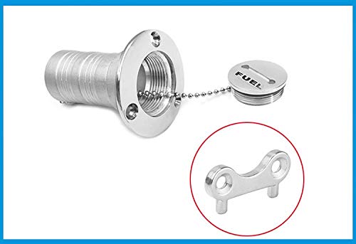 guizhoujiufu Marine Hardware Accessories Marine Boat Deck Fill Plate Key Tool Water Cap Stainless Steel,2pcs