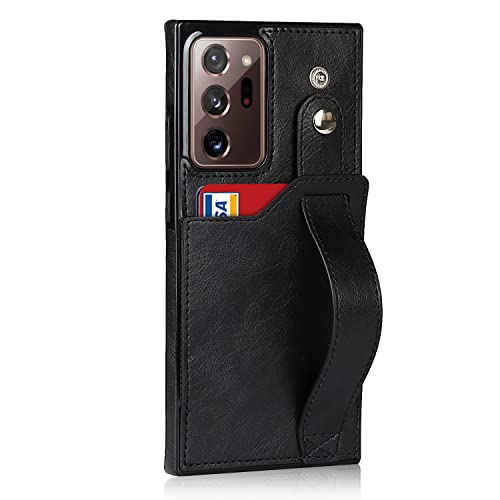 Phone Case Cover Compatible with Samsung Galaxy Note20 Ultra Leather Wallet Phone Case Stand Wrist Strap Phone Case Adjustable Wrist Strap Phone Case Compatible with Samsung Galaxy Note20 Ultra Bags S