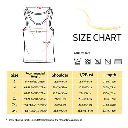 WAYOQI Baki The Grappler Men's Tank Tops Tshirt Sleeveless Shirts Shirt Running Workout Cotton Casual Black Large