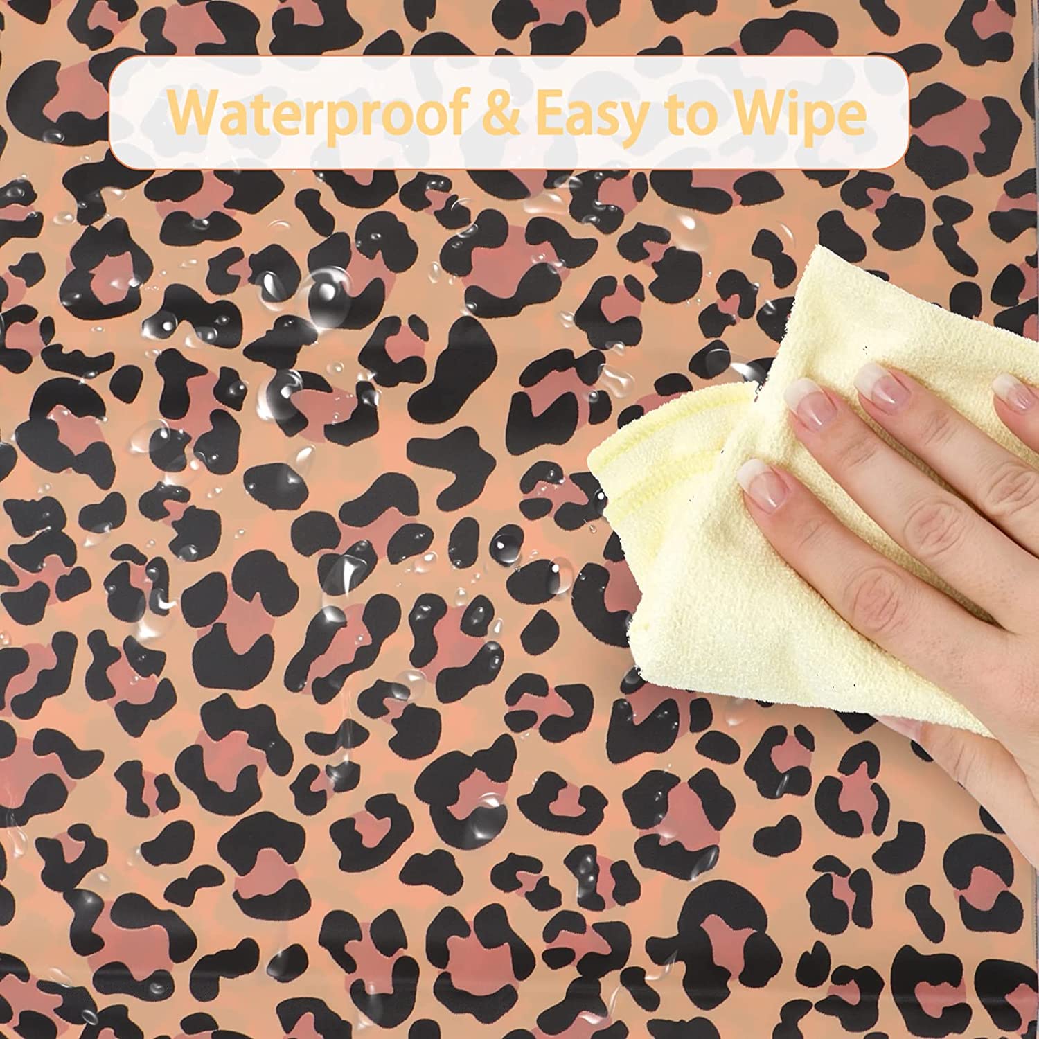 GoodSing 4 PCS Disposable Plastic Tablecloth, Table Cover for Kitchen Dinning Rectangle Tablecloths for Thanksgiving Christmas Wedding Parties Birthdays Home Decoration Leopard Printā¦