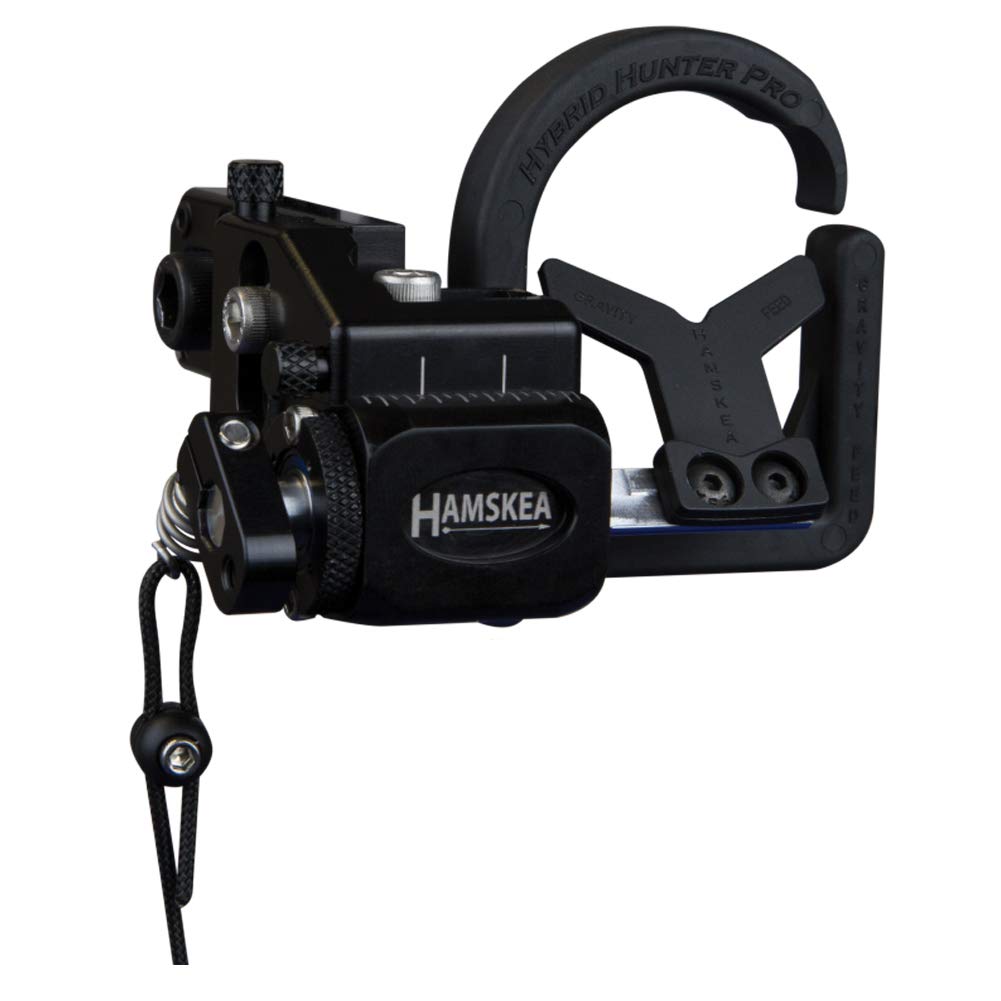 Hamskea Archery Solutions Hybrid Hunter Pro Left Hand Micro Tune All Black Arrow Rest (210882)