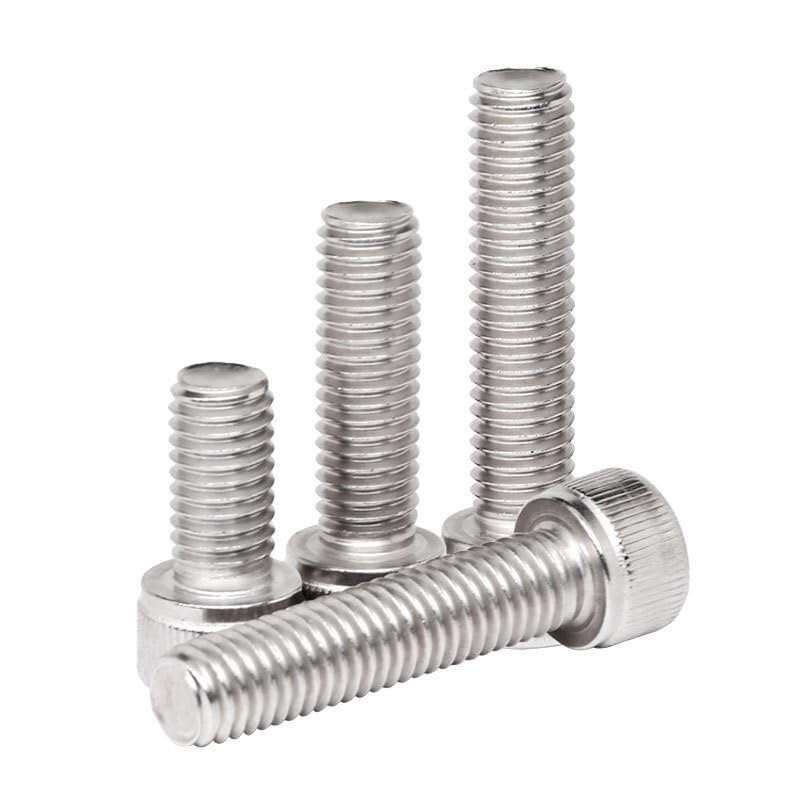 Hexagon Socket Screws 304 Stainless Steel Cylindrical Head Hexagon Socket Head Screw Cup Head knurled Screw Extension Bolt (Size : M5*12 5pcs)