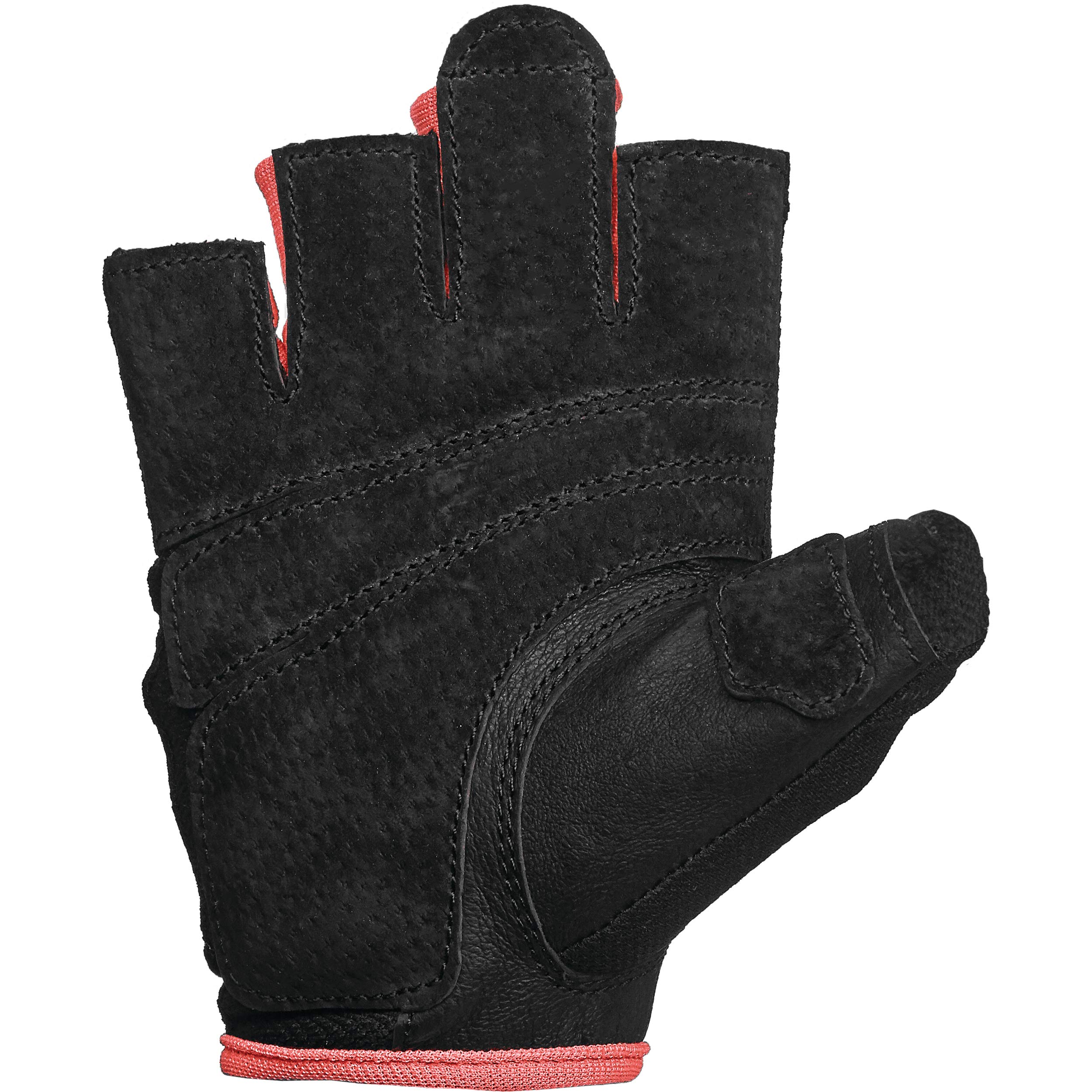 Harbinger Women's Power Gloves for Weightlifting, Training, Fitness, and Gym Workouts with StretchBack Comfort Black Medium
