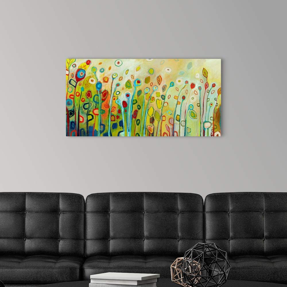 GREATBIGCANVAS Within Canvas Wall Art Print, Floral Home Decor Artwork, 36"x18"x1.5"
