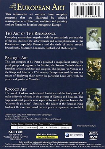 Great Epochs of European Art: Art of Renaissance, Baroque Art, Rococo Art