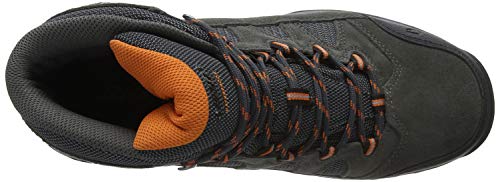 HI-TEC Men's Wide Fit Bandera II Water Proof Mens Boots in Charcoal/Graphite/Burnt Orange in Size UK 8 (EU 42/US 9)