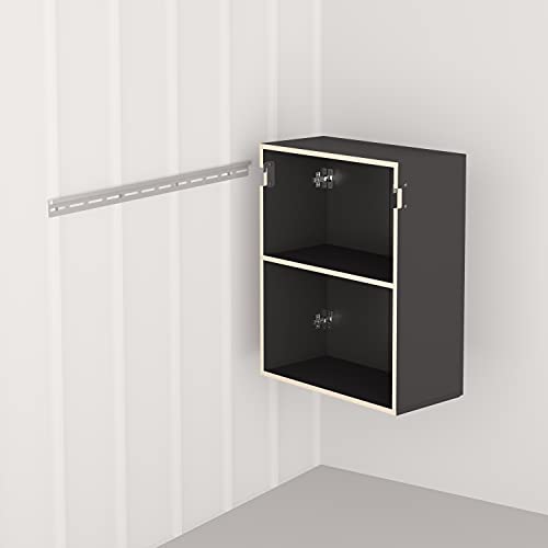 HangUps Upper Storage Cabinet, 24", Black