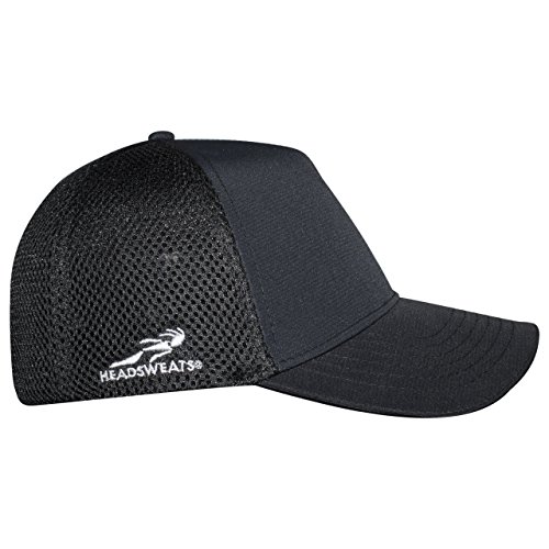 Headsweats Trucker Black Eventure 5-Panel Hat, Black, One Size
