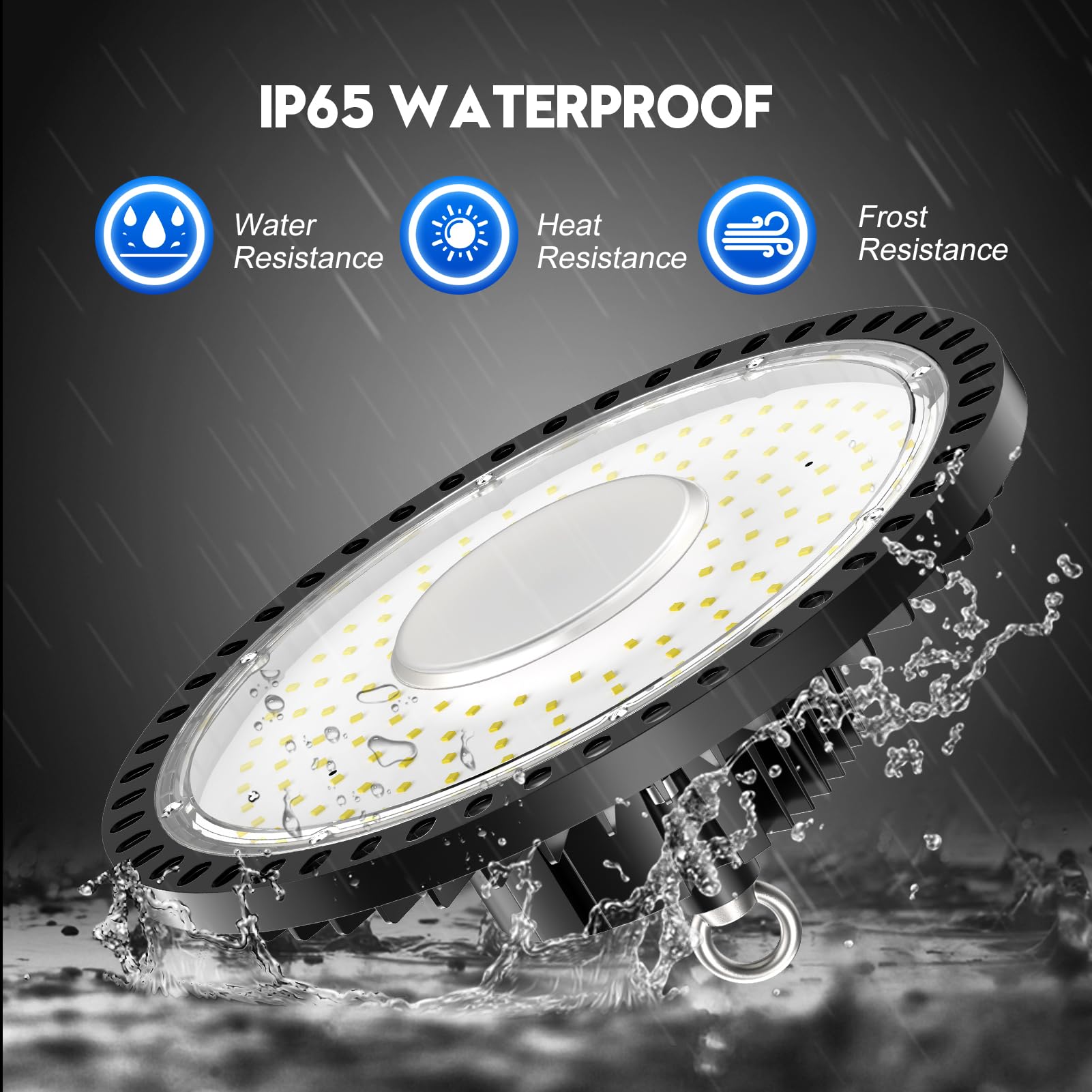 Sararoom 6Packs 150W UFO LED High Bay Light with Motion Sensor, 5000K LED Shop Light with Remote Control 3 Modes, 22500LM LED Work Shop Light with 2.5' Cable for Factories Garage Workshop