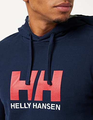Helly Hansen Men's HH Logo Hoodie, 597 Navy, XX-Large