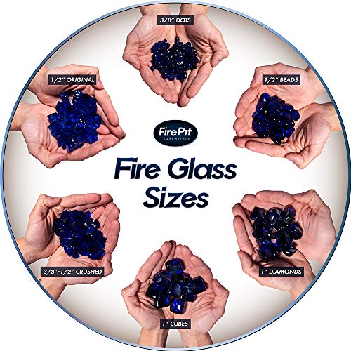 Snow White - Fire Glass Dots for Indoor and Outdoor Fire Pits or Fireplaces | 10 Pounds | 3/8 Inch
