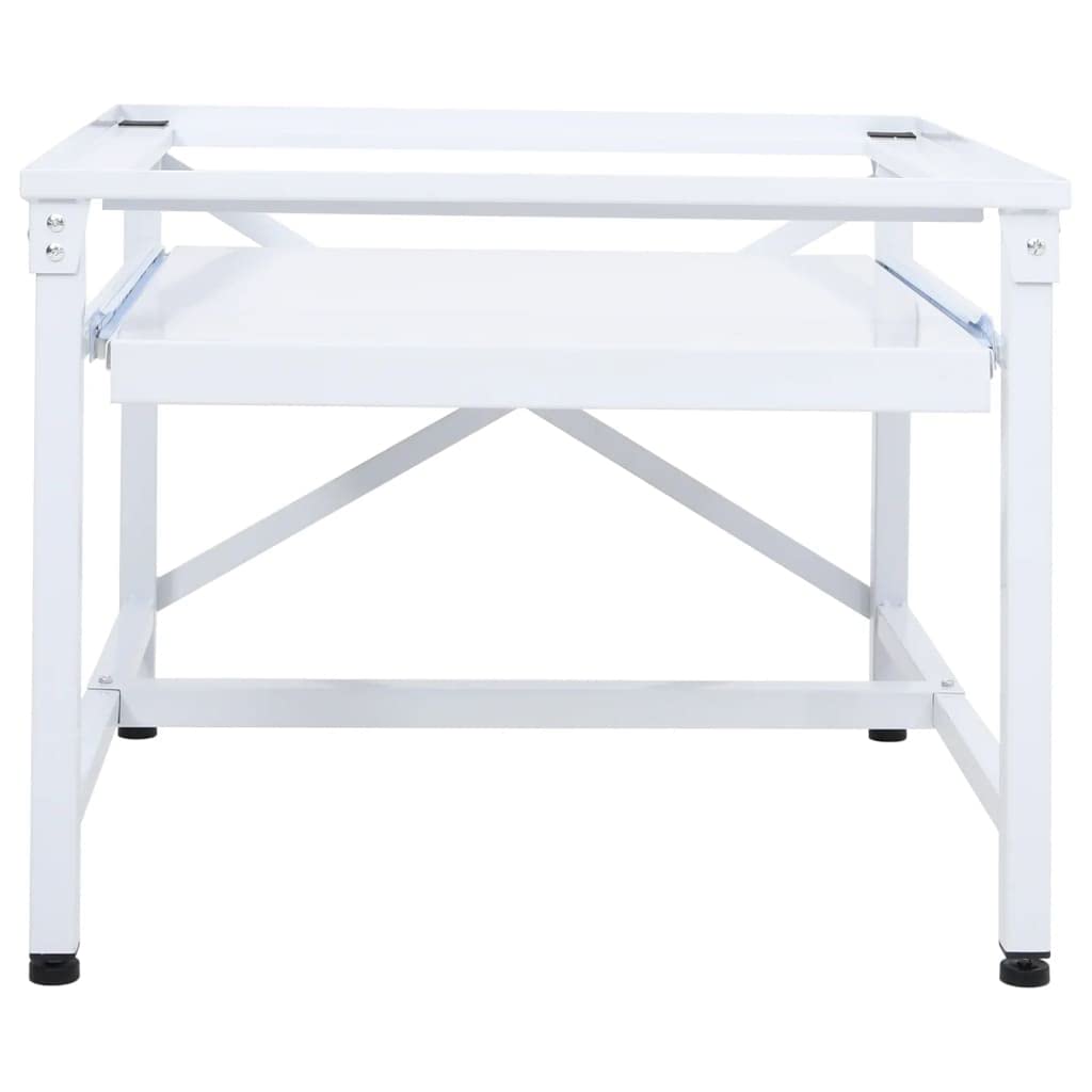 GOLINPEILO Washing Machine Pedestal with Pull-Out Shelf Base Stand Stacking Kit Shelf Dryer Mini Refrigerator Cabinet Stackable Kit Utility Room,Washing Room with Pull-Out Shelf 27.2"x27.2"x21.3"