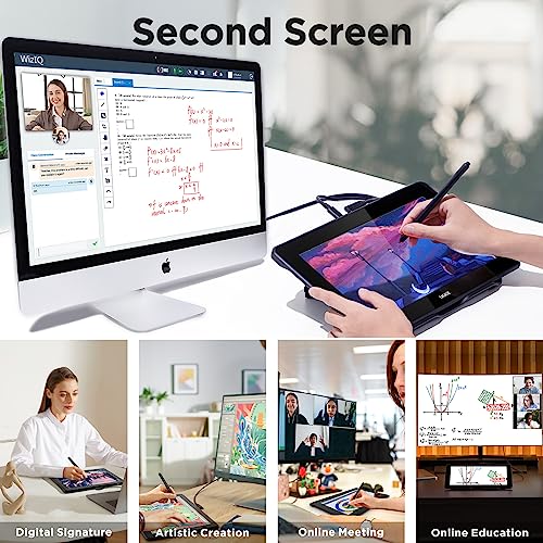 UGEE U1200 11.9 Inch Drawing Tablet with Screen, 127% sRGB Full Laminated Drawing Pad,8192 Levels Battery Free Stylus with Digital Eraser,Graphic Tablet Support for Windows/Mac/Linux/Chrome88 or Later
