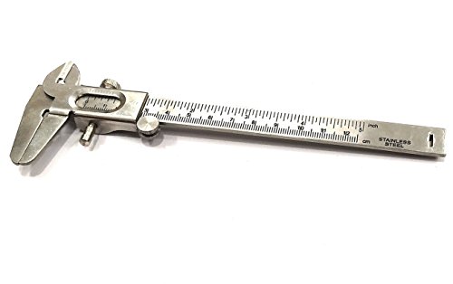 Quality Non Digital Vernier Caliper- Professional Metric -Imperial Measuring System Tools for Inside, Outside, Depth & Step Measurements (Stainless Steel Body)