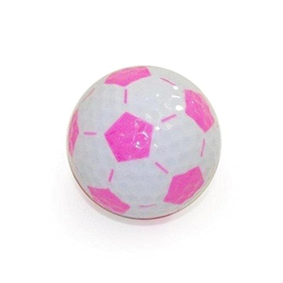 Golf Balls, Nitro Novelty Soccer Balls, 3 Pack, White/Pink