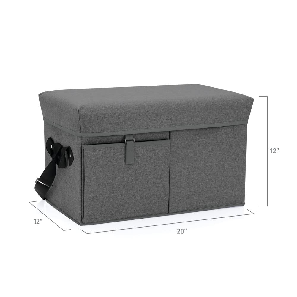 Gray Las Vegas Raiders Ottoman Cooler & Seat