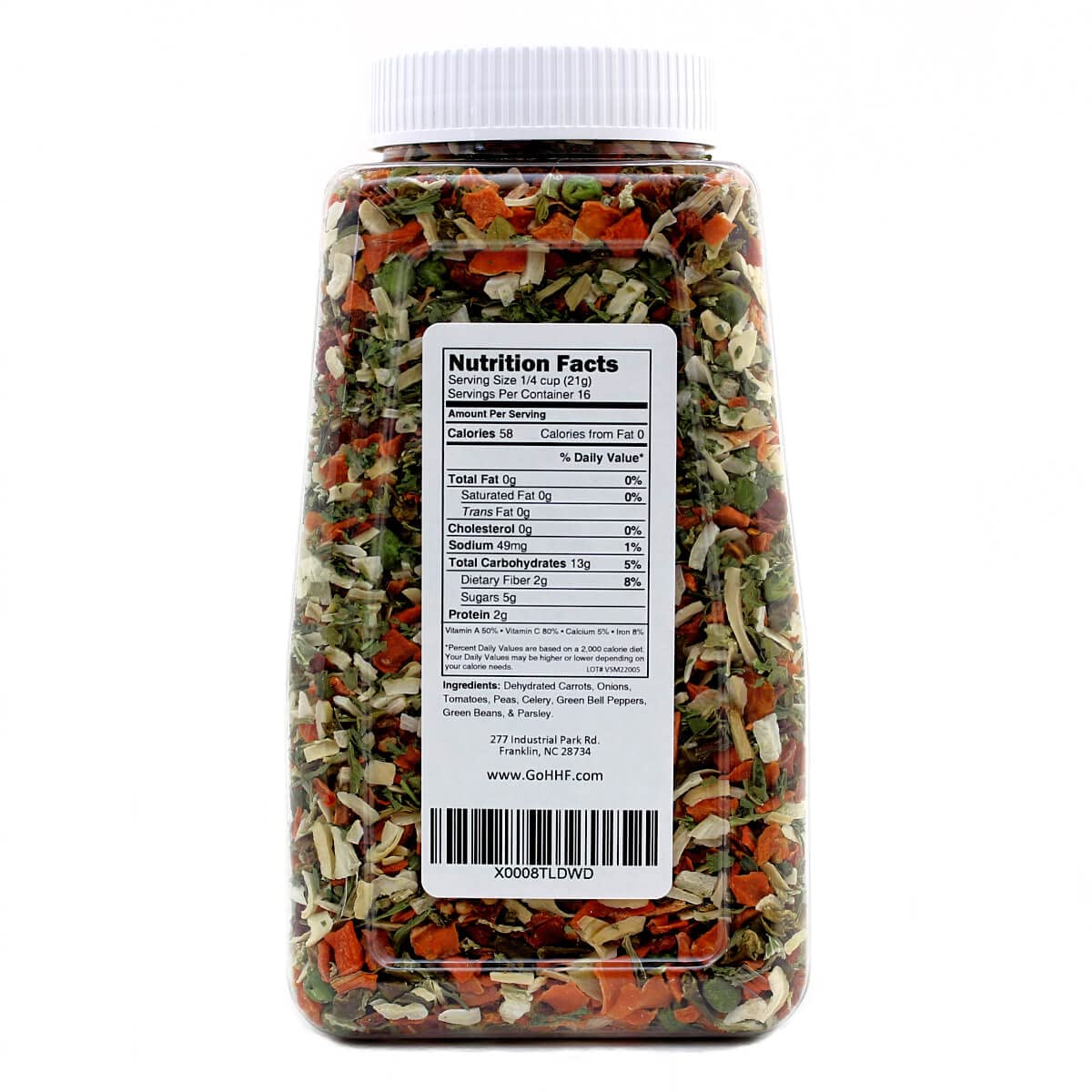 Harmony House Premium Vegetable Soup Mix - Dehydrated Vegetables for Cooking, Camping, Emergency Supply and More (9 oz, Quart Size Jar)