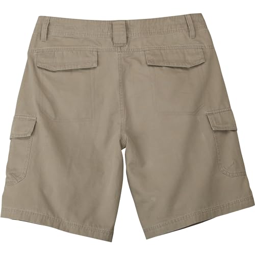 Gravel Gear Men's Canvas Cargo Shorts - Bark, 36in. Waist