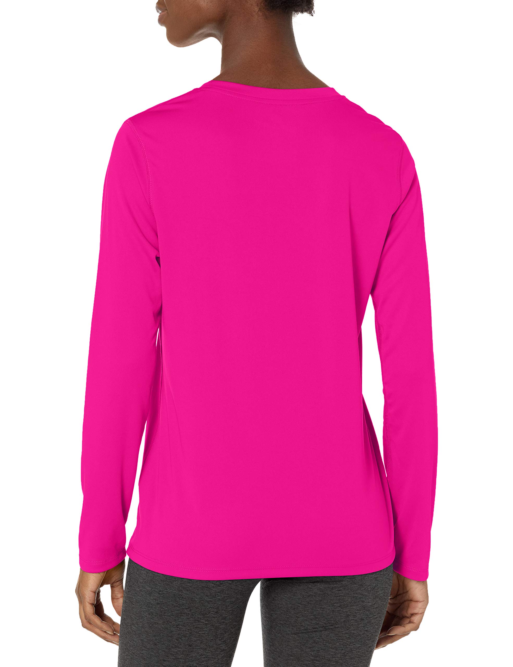 Hanes womens Sport Cool Dri Performance Long Sleeve T-shirt Shirt, Fresh Berry, X-Large US