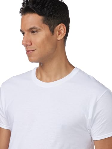 Hanes Men's 3-Pack Tagless Crew Neck T-Shirt White