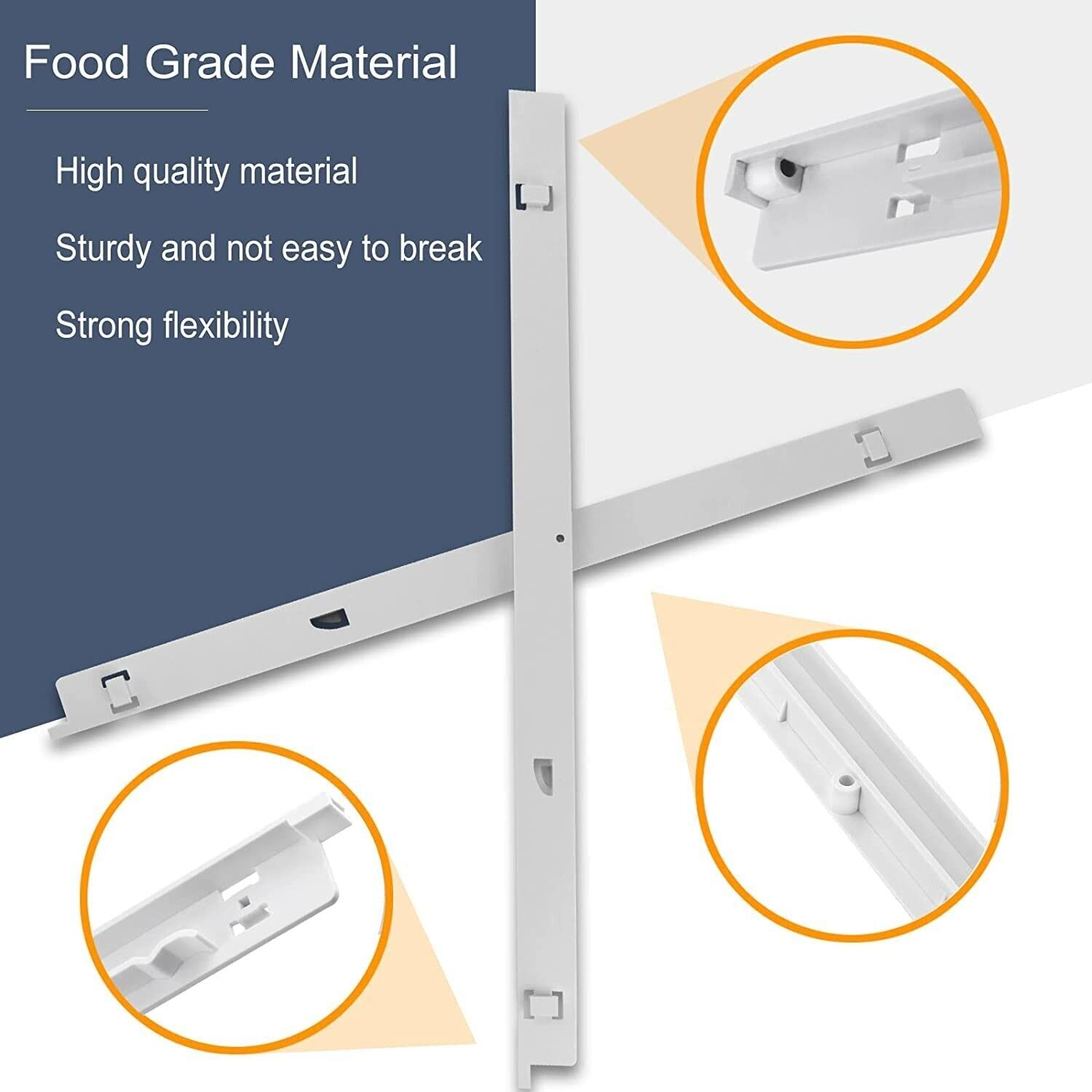 Gxcdizx 240530601 240530701 Pan Hanger (Left & Right) Fit for Frigidaire Refrigerator AH430917, EA430917, PS430917