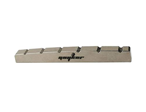 Guyker 42mm Guitar Titanium Alloy Nut - Pre-Slotted Nuts Replacement Compatible with Fender Strat ST Style Electric Guitar