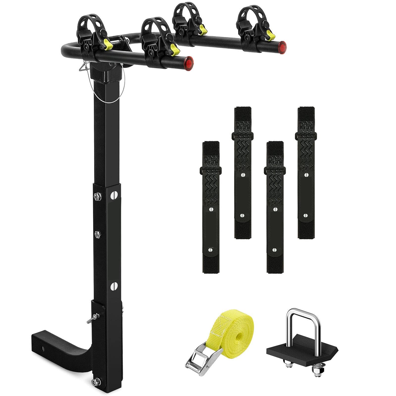 GXP 2 Bike Rack Hitch Mount Bicycle Carrier W/Anti-Rattle Hitch-Tightener (Size : 2 Bike W/Reflector)