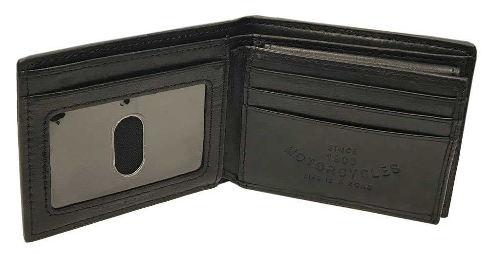 Harley-Davidson Men's Classic Bi-Fold RFID Wallet w/Coin Pocket HDMWA11487