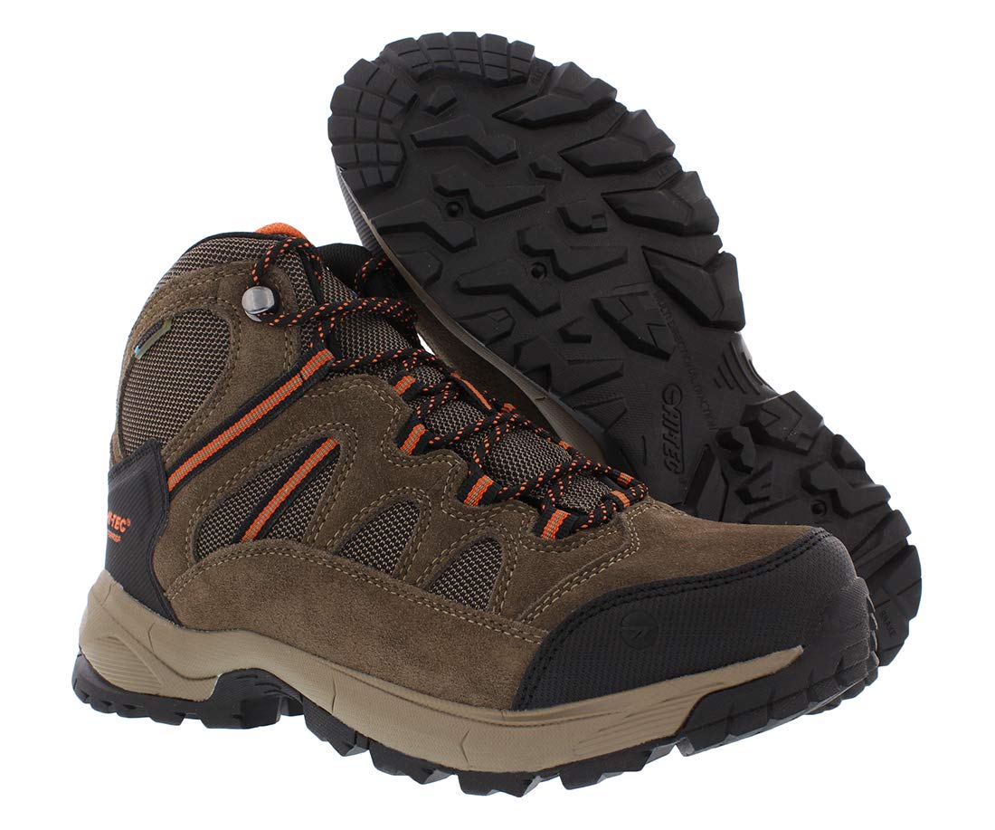 HI-TEC Mens Ridge Mid Brown Hiking Boots Boots 9.5