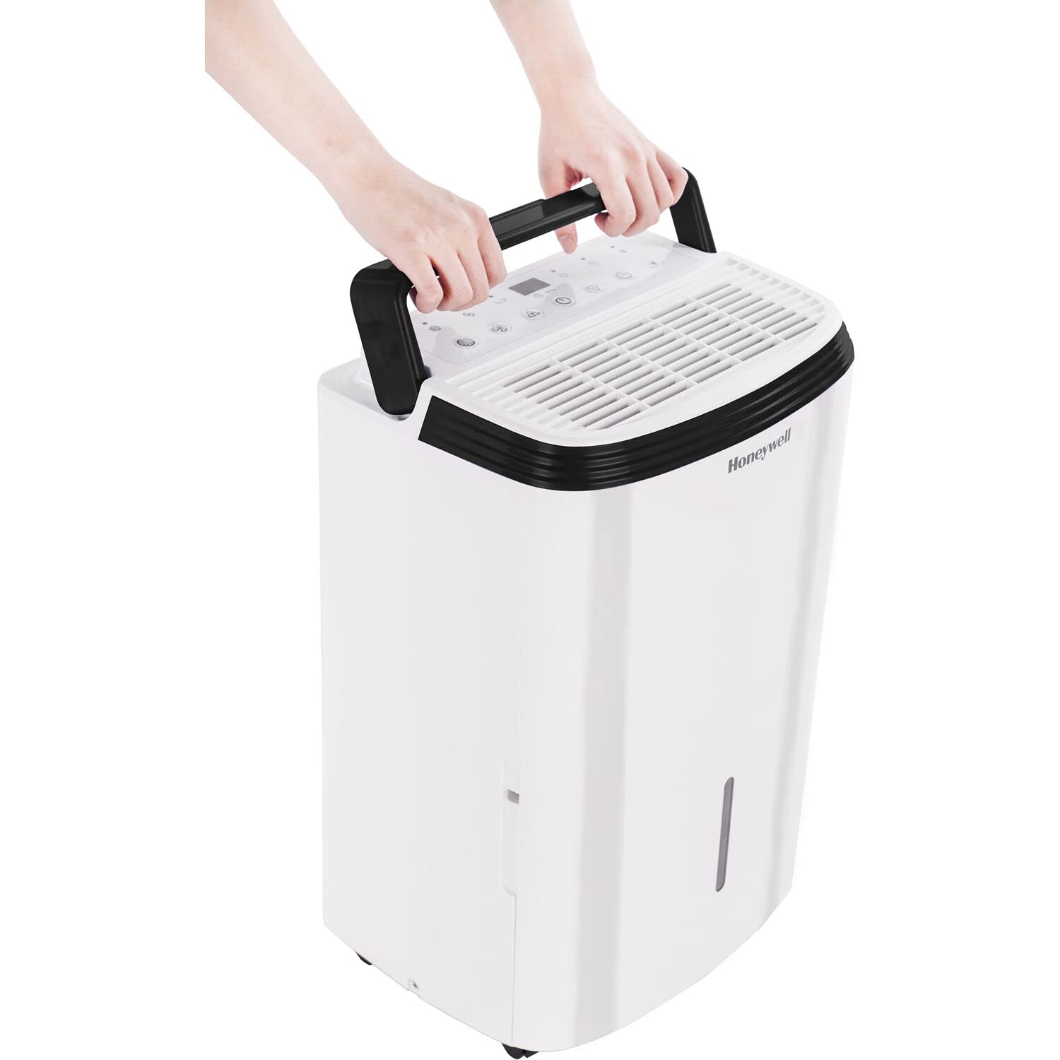 Honeywell 30 Pint Energy Star Dehumidifier with 5 Year Warranty for Basement & Medium Rooms with Mirage Display and Washable Filter to Remove Odor & Filter Change Alert