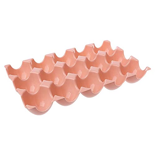 Hen Holder Hen Refrigerator Egg Storage Box 15 Grid Practical Creative Eggs Holder Plastic Tray Stackable Eggs Shelf Case Organizer (Color : Pink)