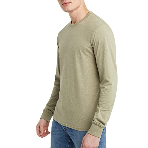 Hanes Originals Men's Tri-Blend Long Sleeve T-Shirt, Oregano PE Heather, Medium