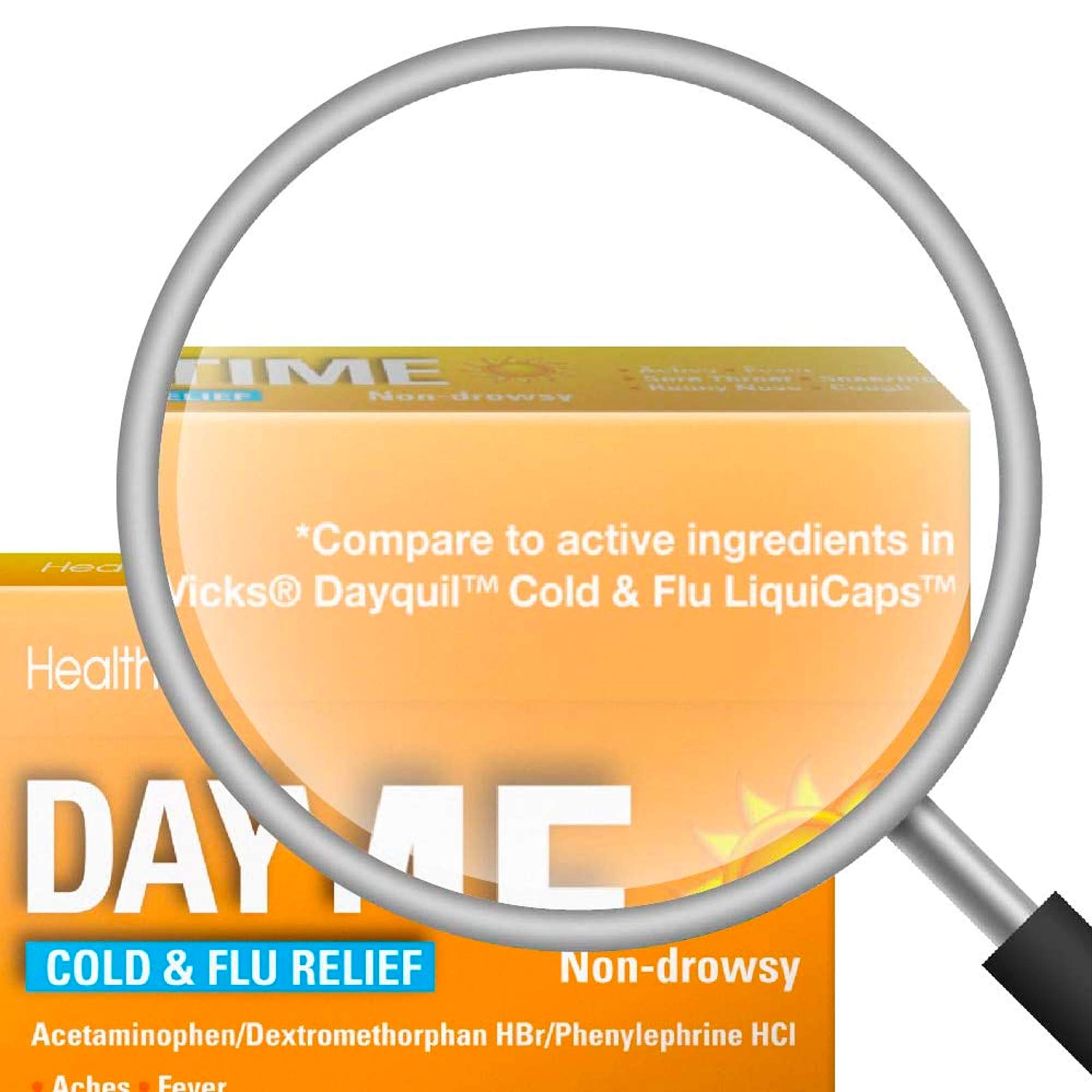 HealthA2Z® Daytime | Cold & Flu Medicine | Powerful Multi-Symptom Daytime(20 Softgels) (Daytime Cold & Flu Medicine (20 Count Pack of 1))
