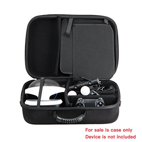 Hermitshell EVA Hard Travel Case Fits Sony PlayStation VR Launch Bundle & PS4 Slim Console