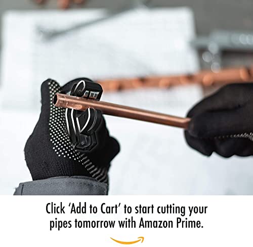 Pipe Cutter [1/8" - 1 1/8"] Tube Cutter Tool for Copper Pipe, Stainless Steel Tubing, Metal, Plastic, Brass - Copper Pipe Cutter - Compact & Tight Space Rigid Tubing Cutter Set for Plumbing