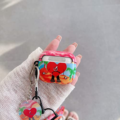 with Fashion Kawaii Lanyard Keychain,Cute Interesting Soft TPU Airpod 3rd Generation Case,Suitable Man Women Girl Airpod 3rd Case