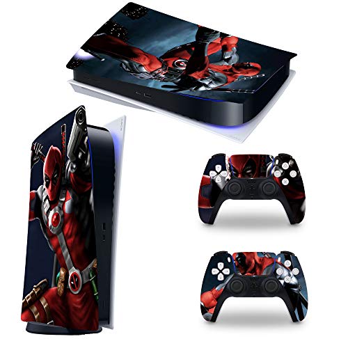 Hero Funny PS5 Digital Edition Console and Controller Skin Set - Playstation 5 Digital Edition Vinyl