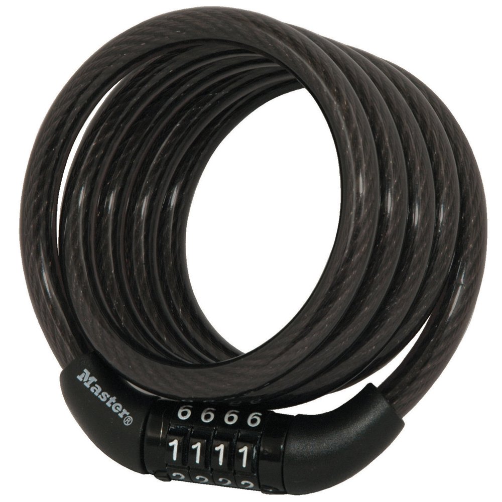 Gyroor Electric Scooter & Master Lock Bike Lock Cable, Combination Bicycle Lock, Cable Lock for Outdoor Equipment, 8143D