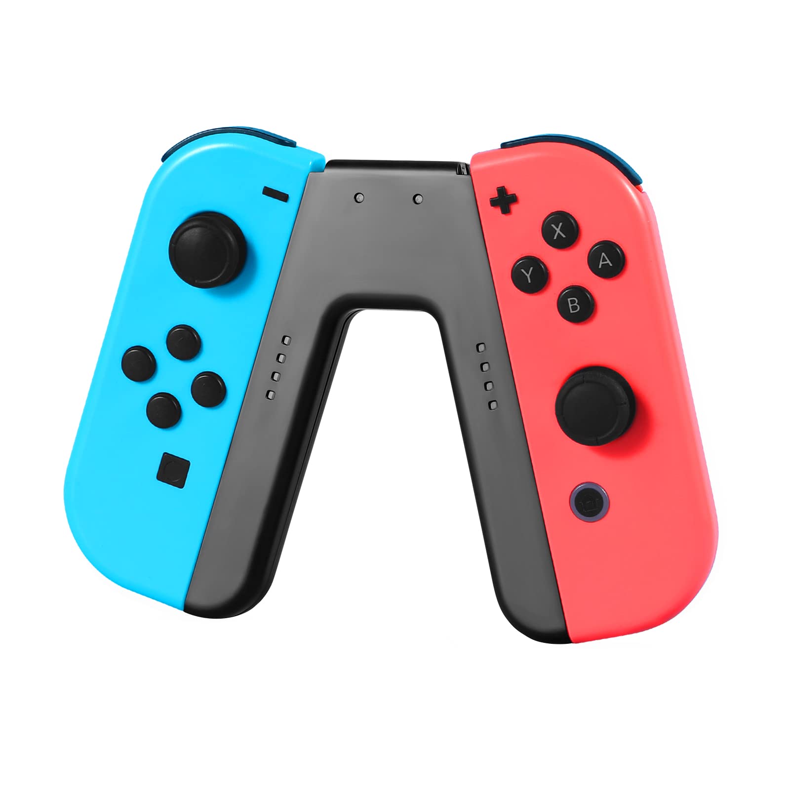 Joy-Con Charging Grip for Nintendo Switch OLED Controllers, MYCHEER Comfort Joycon Grip Controllers Portable Gradient V-Shaped Handle for Switch Joy-con Speed Charge While Play