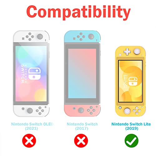 Xcitifun Designed for Nintendo Switch Lite Case Switch Lite TPU Cases for Girls Boys Kids Cute Kawaii Protective Shell dDesigner for Nintendo Switch Lite Controller Carrying Cover - Blue Sofa